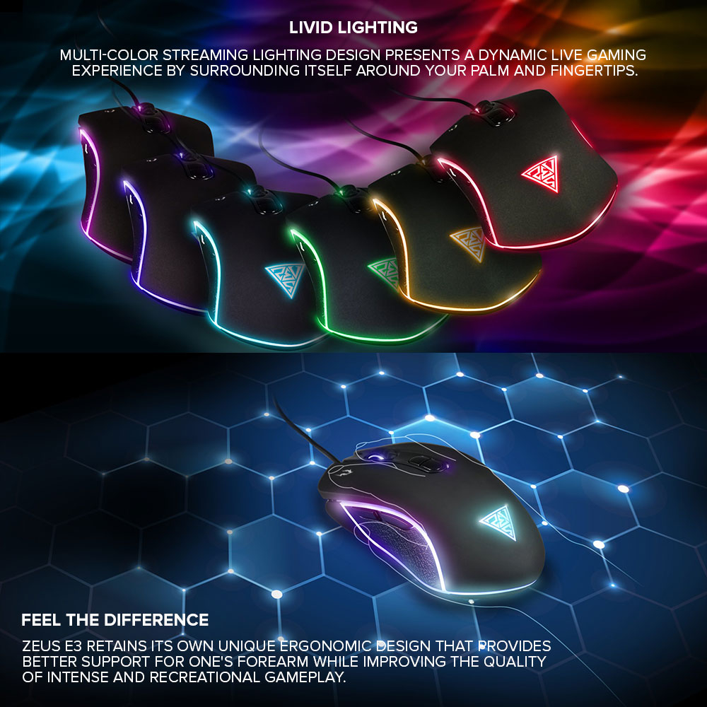 EasyPC | Gamdias Zeus E3 Mouse with Mousepad INTRINSIC DESIGN, RGB ...