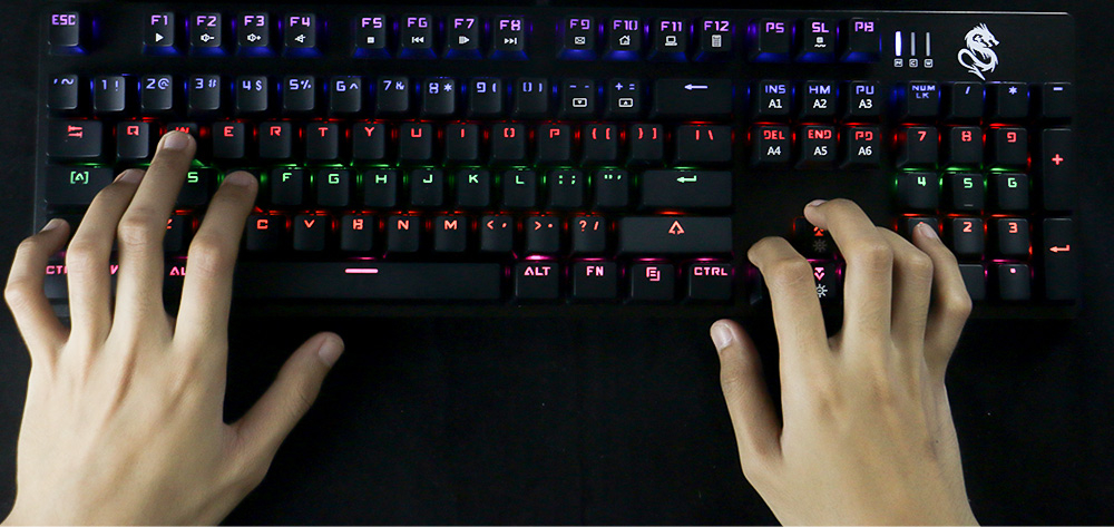 Tylex XZ66 Gaming Mechanical Keyboard Blue Mechanical Switch Anti ...