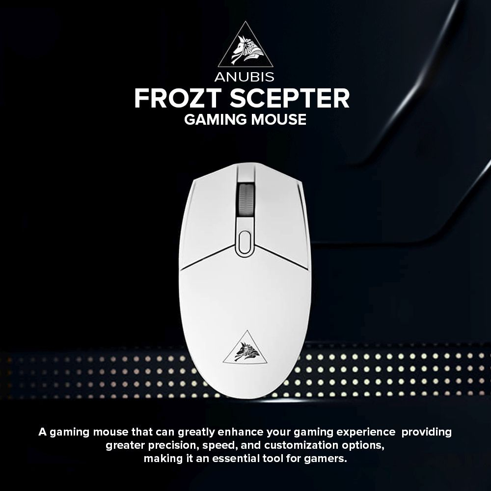 EasyPC| Anubis Frozt Scepter Gaming Mouse | RGB | White Edition ...