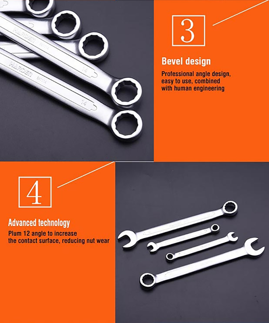 Harden 46mm - 50mm Combination Wrench Spanner Fixed Flat Torque ...