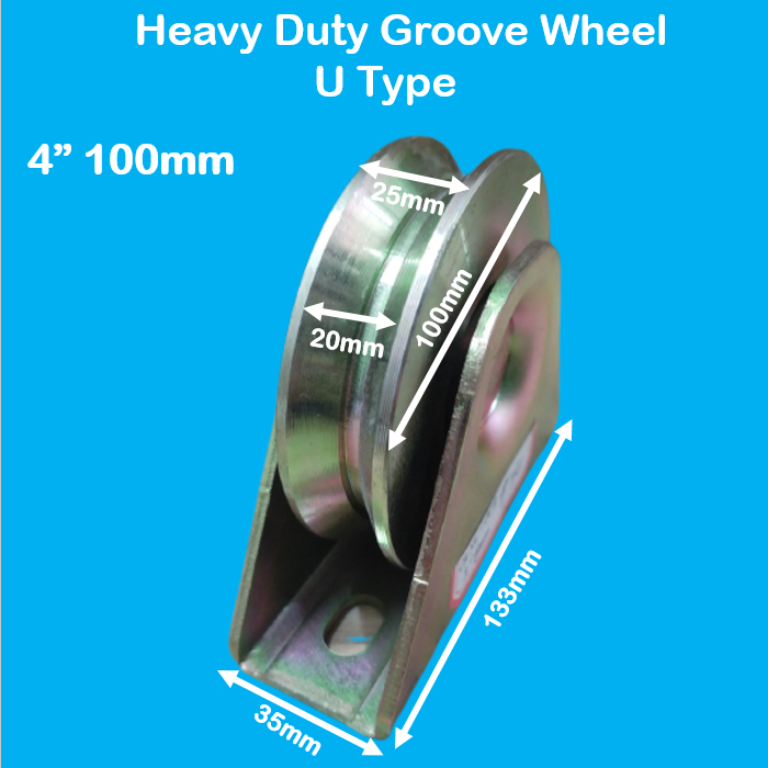 Toyu Heavy Duty Groove Wheel U Type | Shopee Philippines