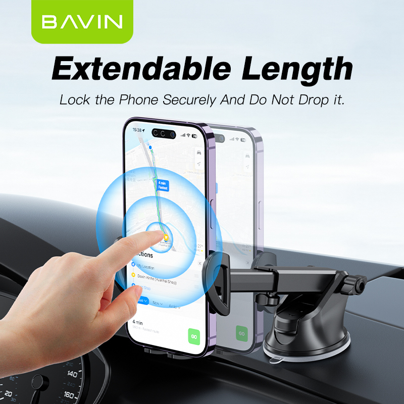 BAVIN PS27 Car Phone Holder Strong Adsorption Car Mount Phone Protective Mobile Phone Holder ...