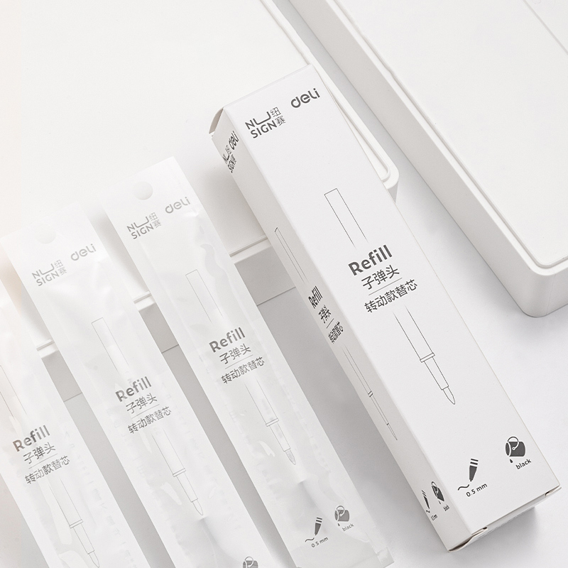 Nusign by Deli Gel Pen Refills 0.5mm Black 1 Pcs NS780 NS760 | Shopee Philippines