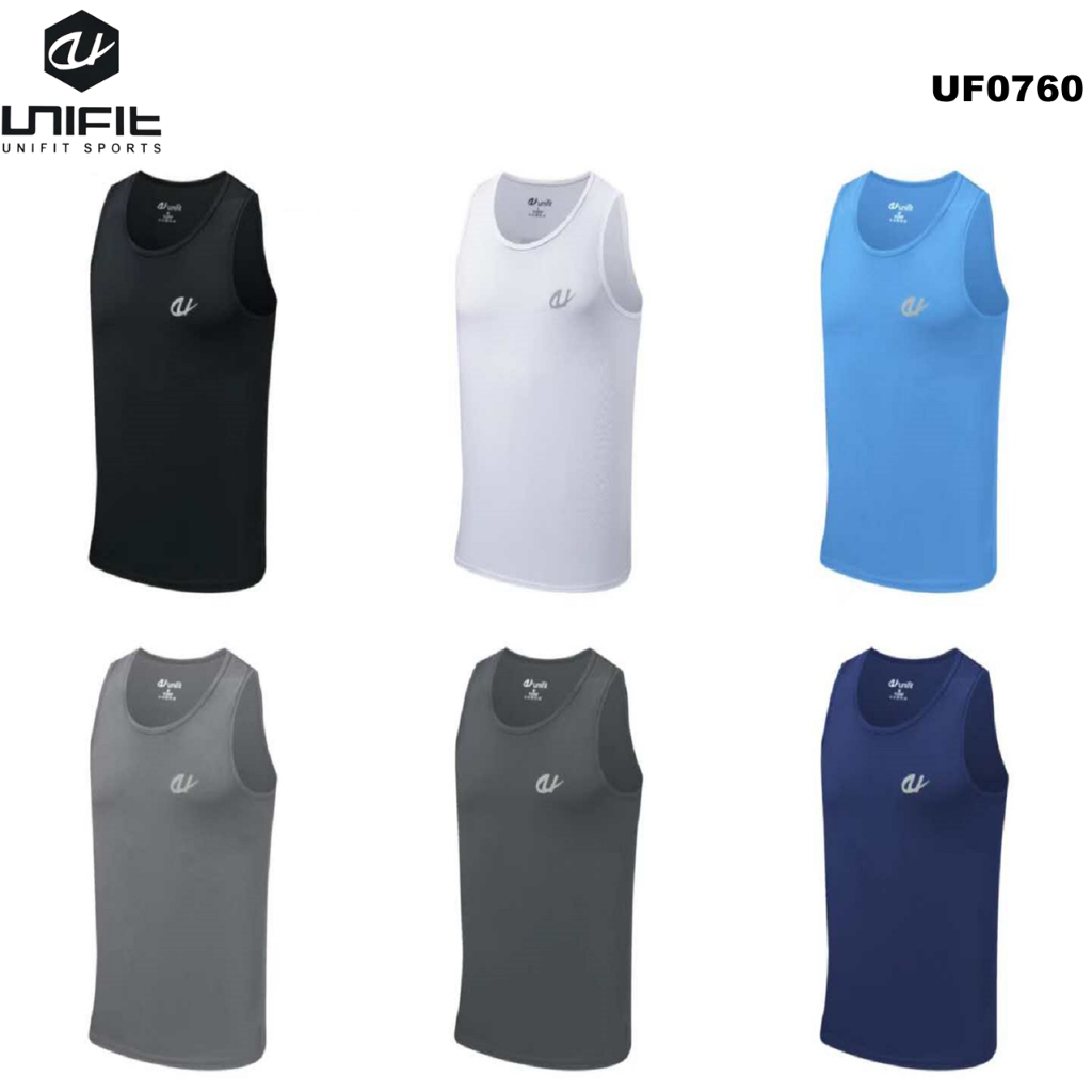 UNIFIT Men's Dri-Fit Jersey Sando Sports Training Jogging Fitness ...