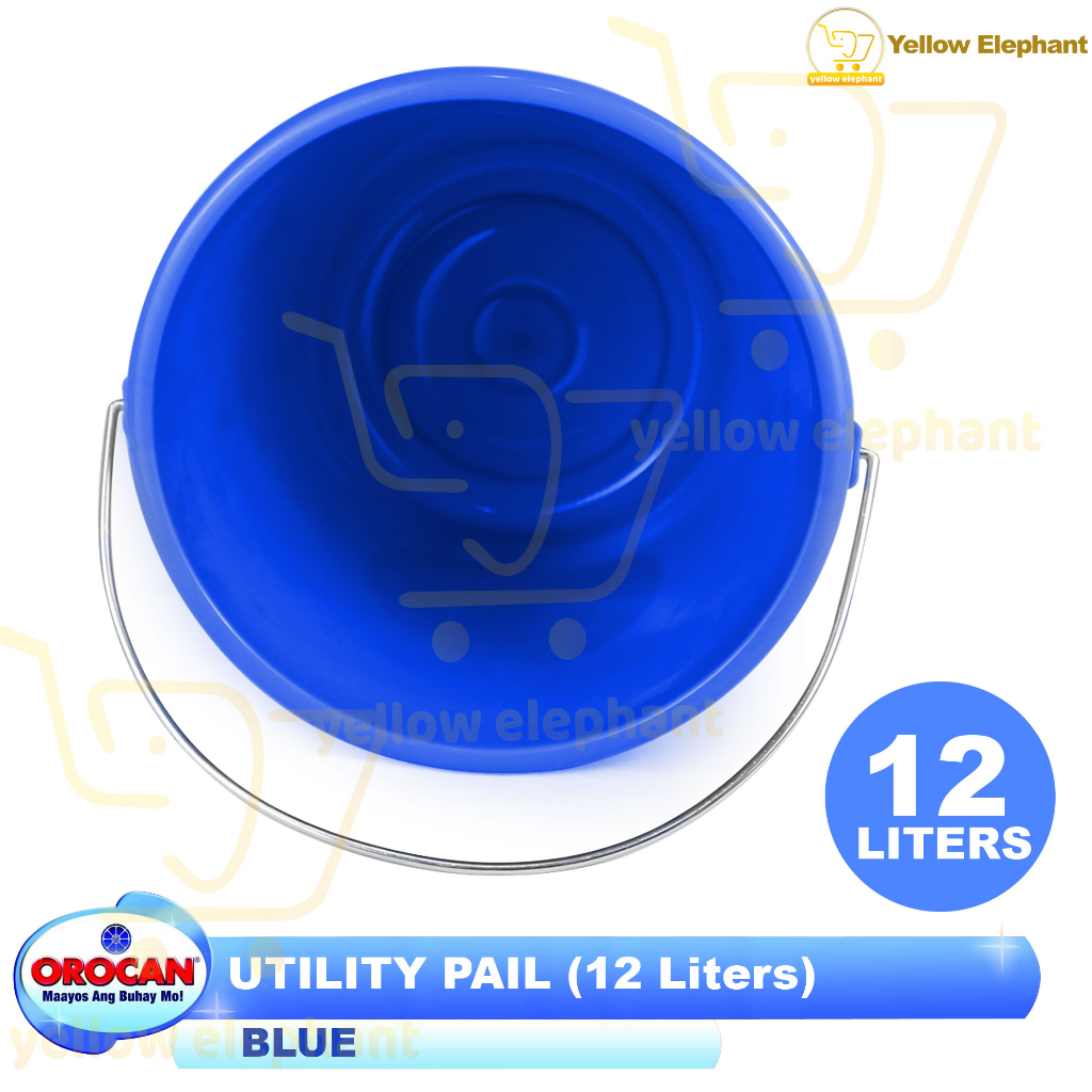 Orocan Utility Pail 12 Liters (BLUE, GREEN,RED) | Shopee Philippines