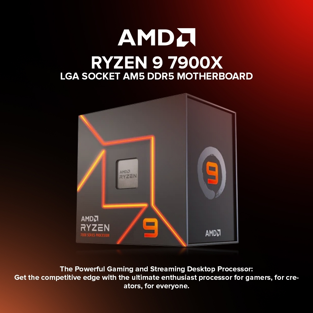 EasyPC| AMD RYZEN 9 7900X3D and RYZEN 9 7900X 5.6GHz AM5 DDR5 Desktop ...