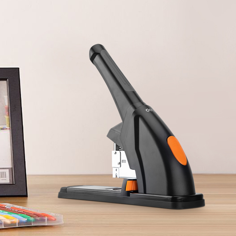 Deli Heavy Duty Stapler for Book Binding Gun Tacker Large Paper Stapler ...
