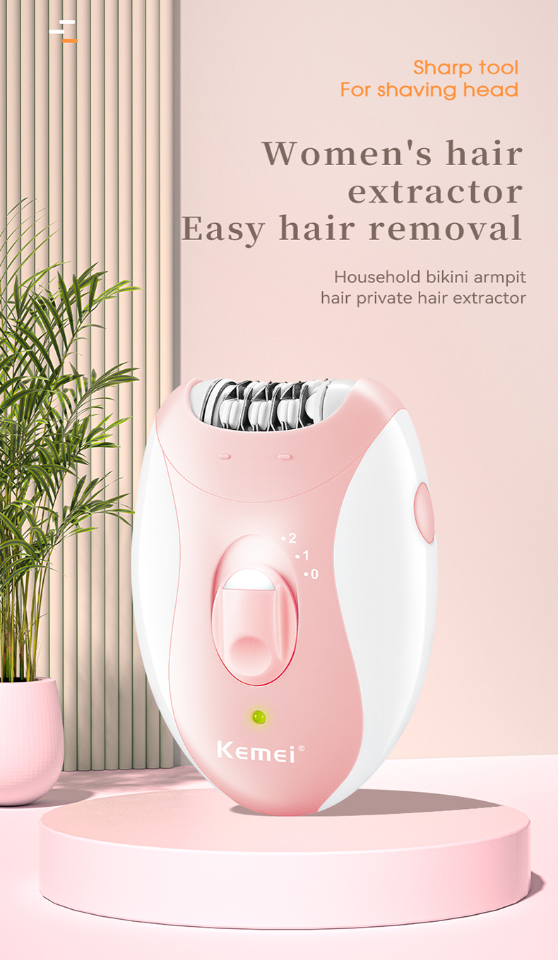 Kemei Electric Hair Removal Machine Women Underarm Trimmer Professional ...