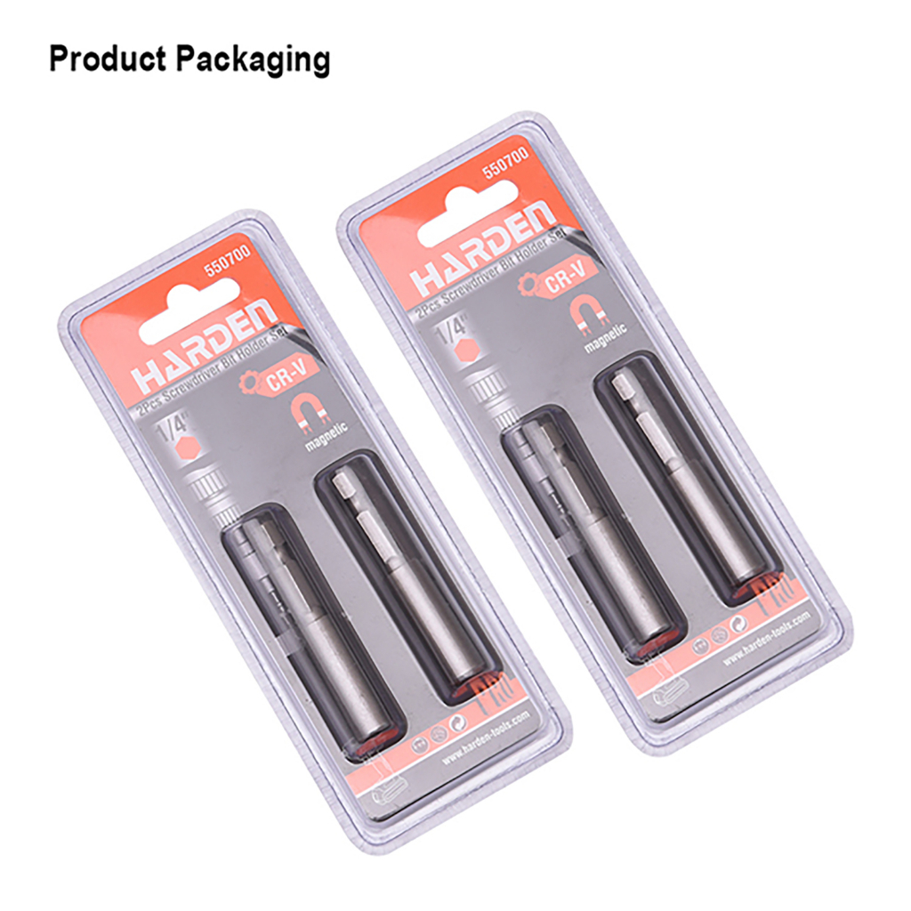 Harden 550700 2Pcs Screwdriver Bit Holder Set Made from CR-V Steel One ...