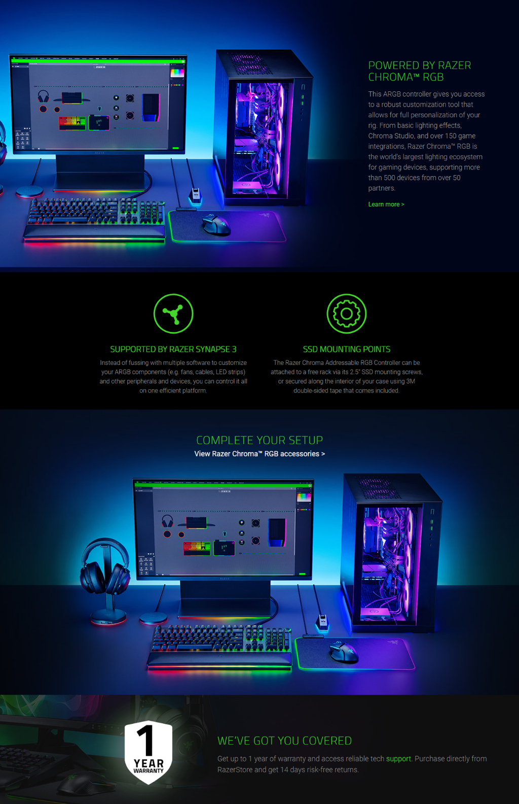 Razer Chroma Addressable RGB Controller | Shopee Philippines