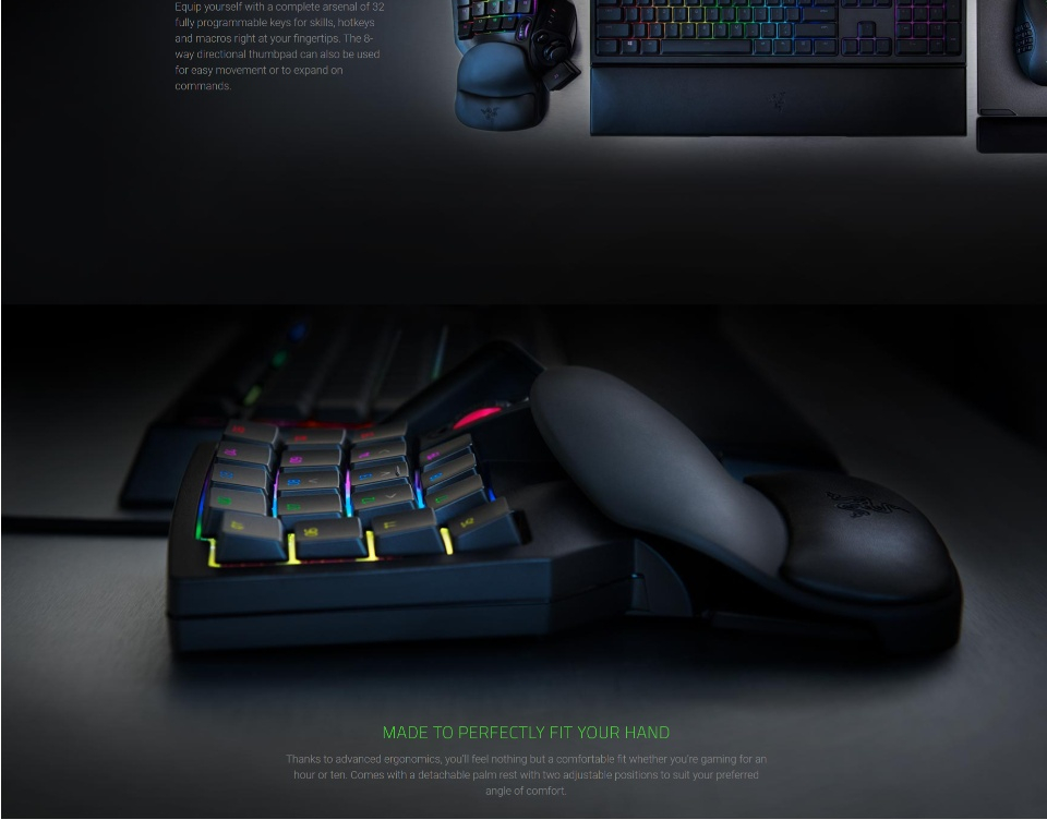 Razer Tartarus V2 Ergonomic Mecha-Membrane Gaming Keypad | Shopee ...