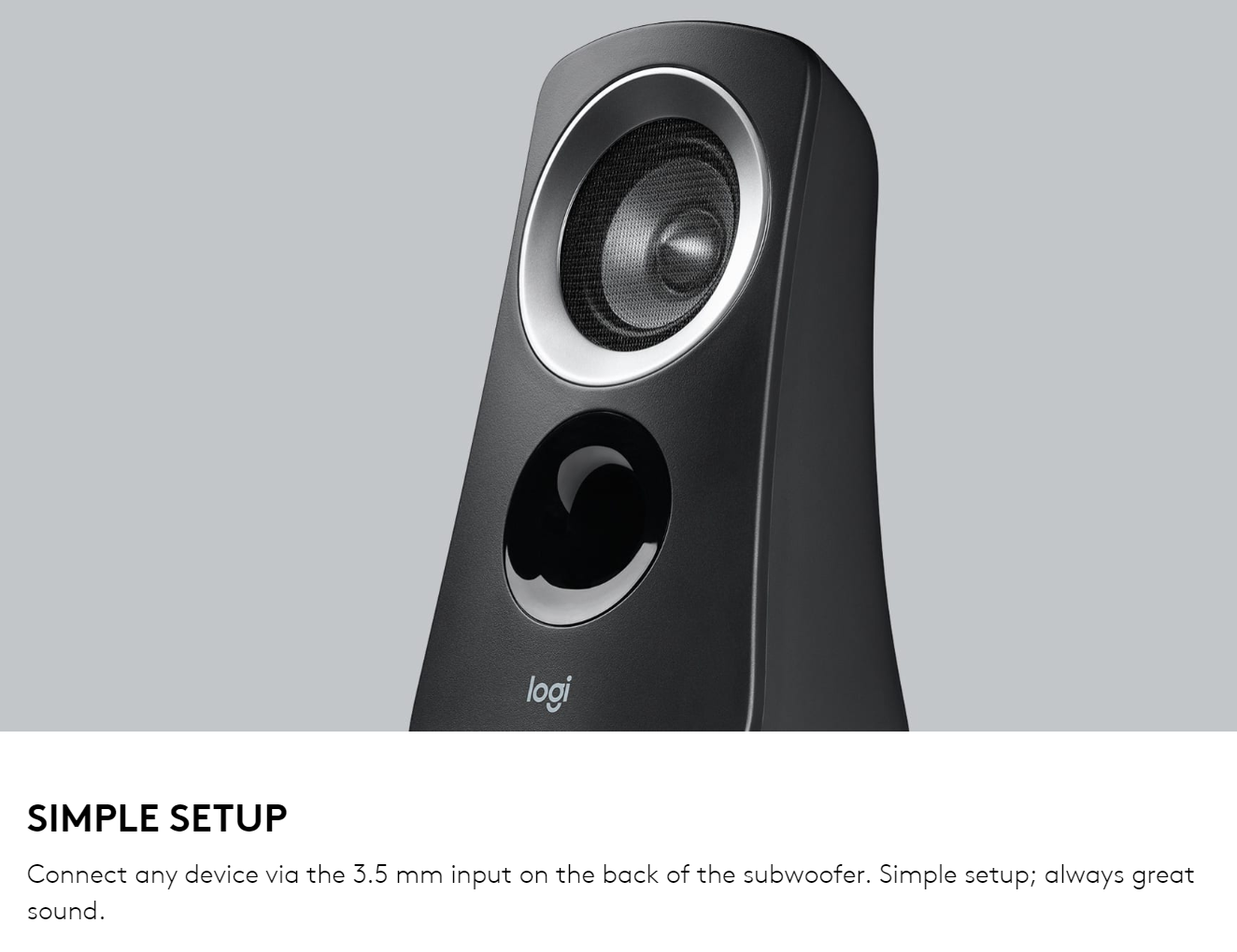 Logitech Z313 25W Speakers with Subwoofer, Volume, and Headset Controls ...