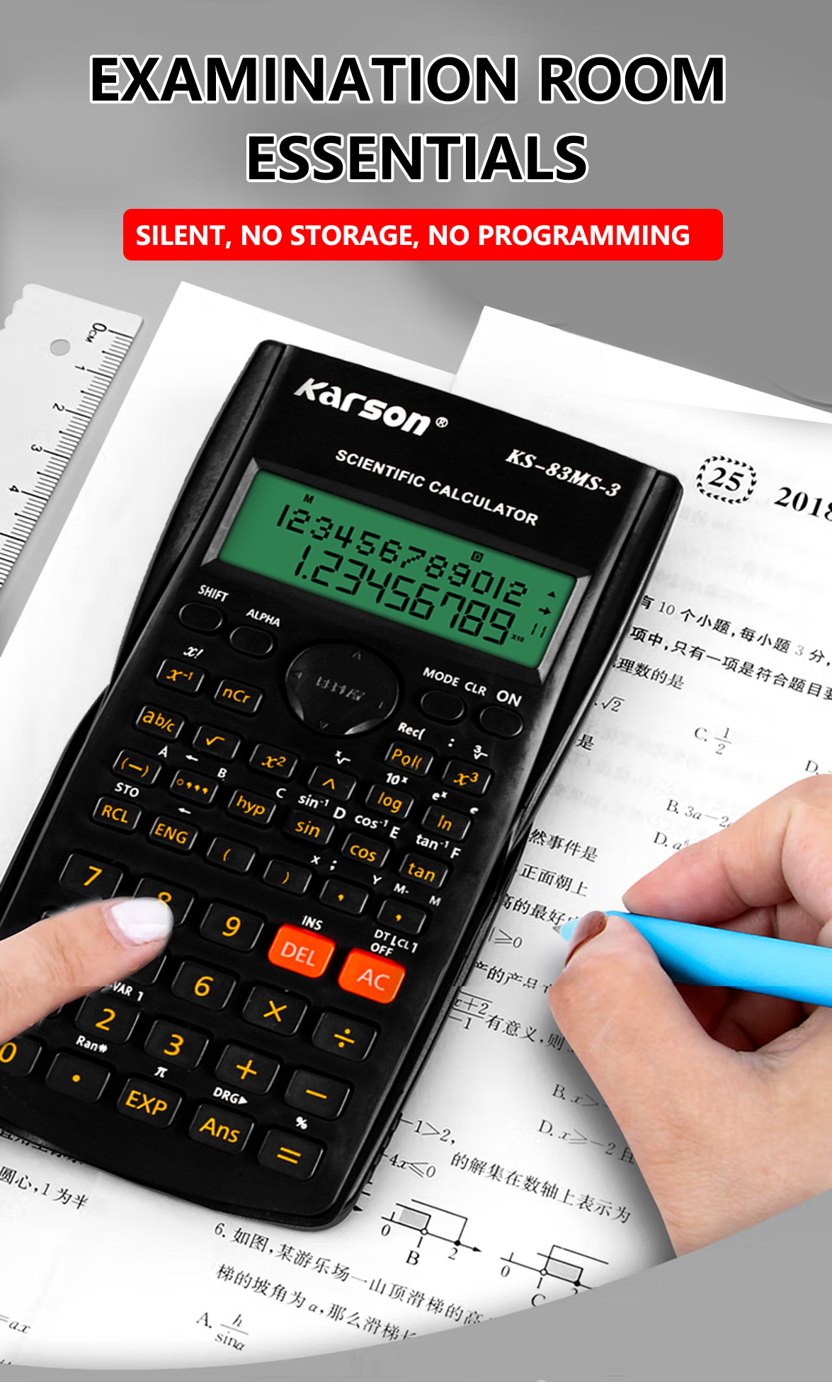 Karson 83MS Scientific Calculator Function Scientific Calculator School ...