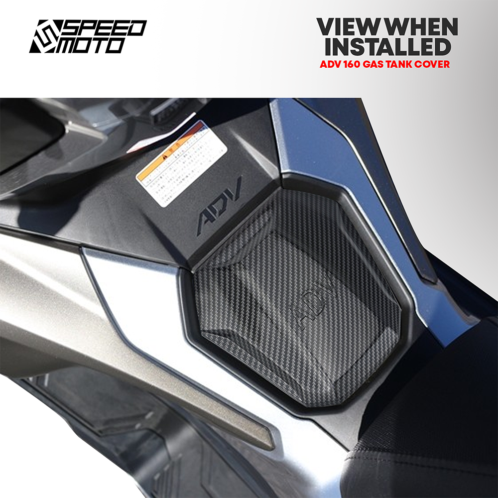 MOKOTO HONDA ADV 160 FUEL TANK PROTECTOR GAS TANK COVER CARBON / FORGED ...