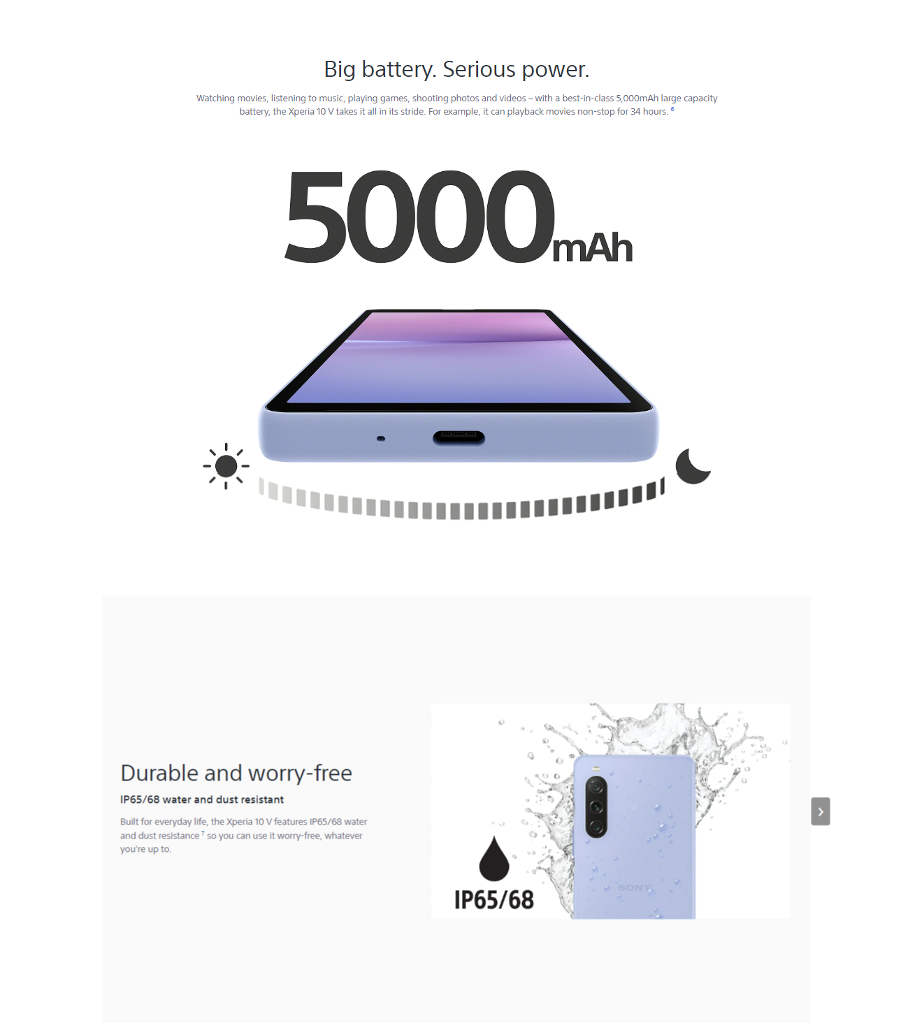 Sony Xperia 10 V XQ-DC72 8GB+128GB Dual Sim 5G / Sony Xperia 10 IV XQ-CC72 6GB+128GB Dual SIM 5G ...