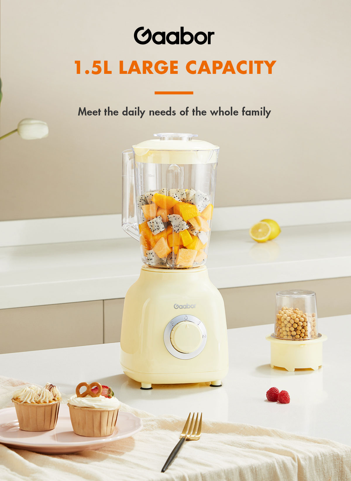Gaabor Multifunction Blender For Shake Food Processor Three Adjustable ...