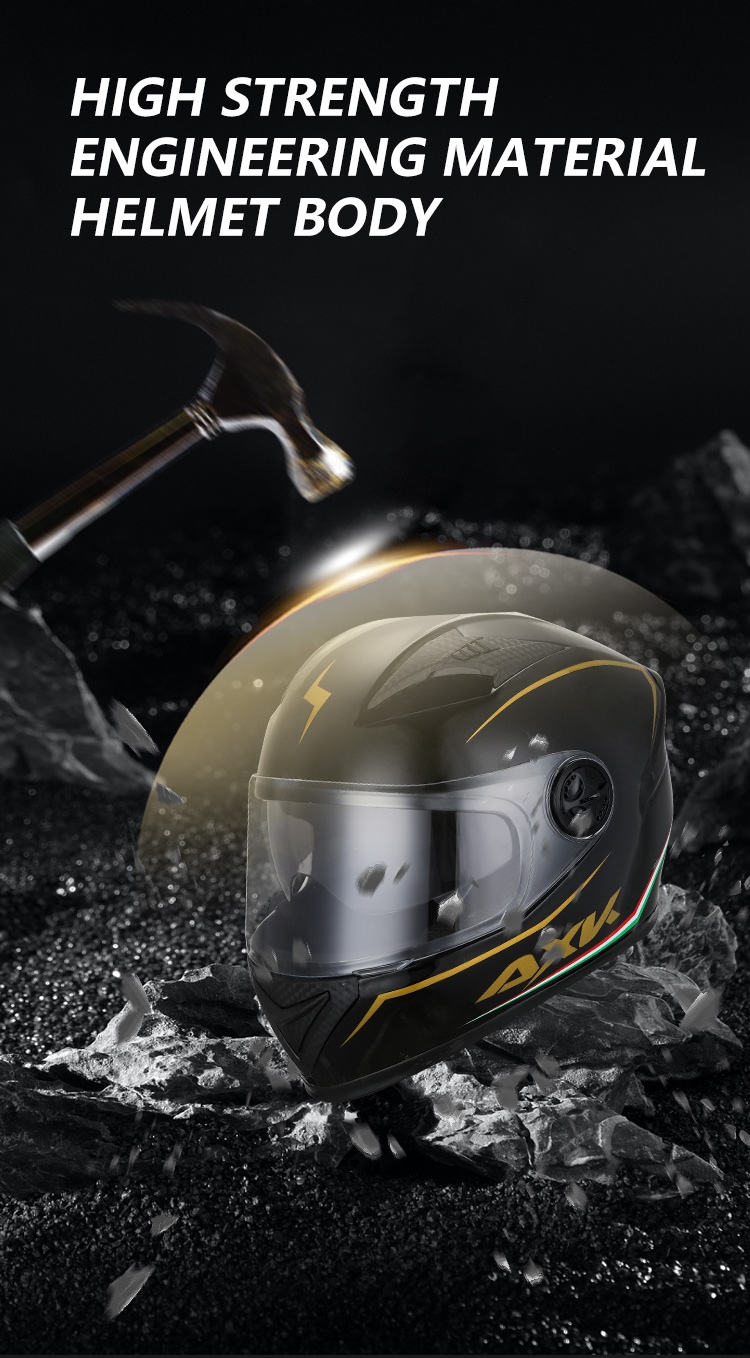 AXK/AKA 557 Double Miorr Motorcycle Full Face Helmet with ICC | Shopee ...