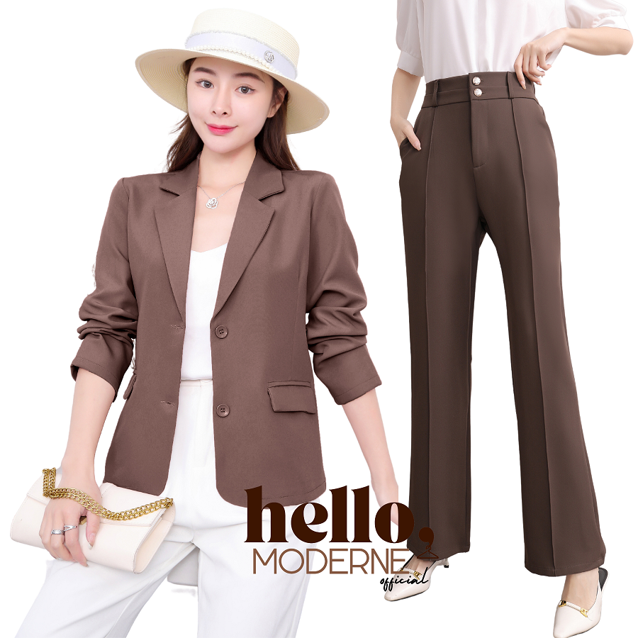 Hello Moderne Terno Long Sleeves Blazer 25-29 Trouser Set Women Terno ...