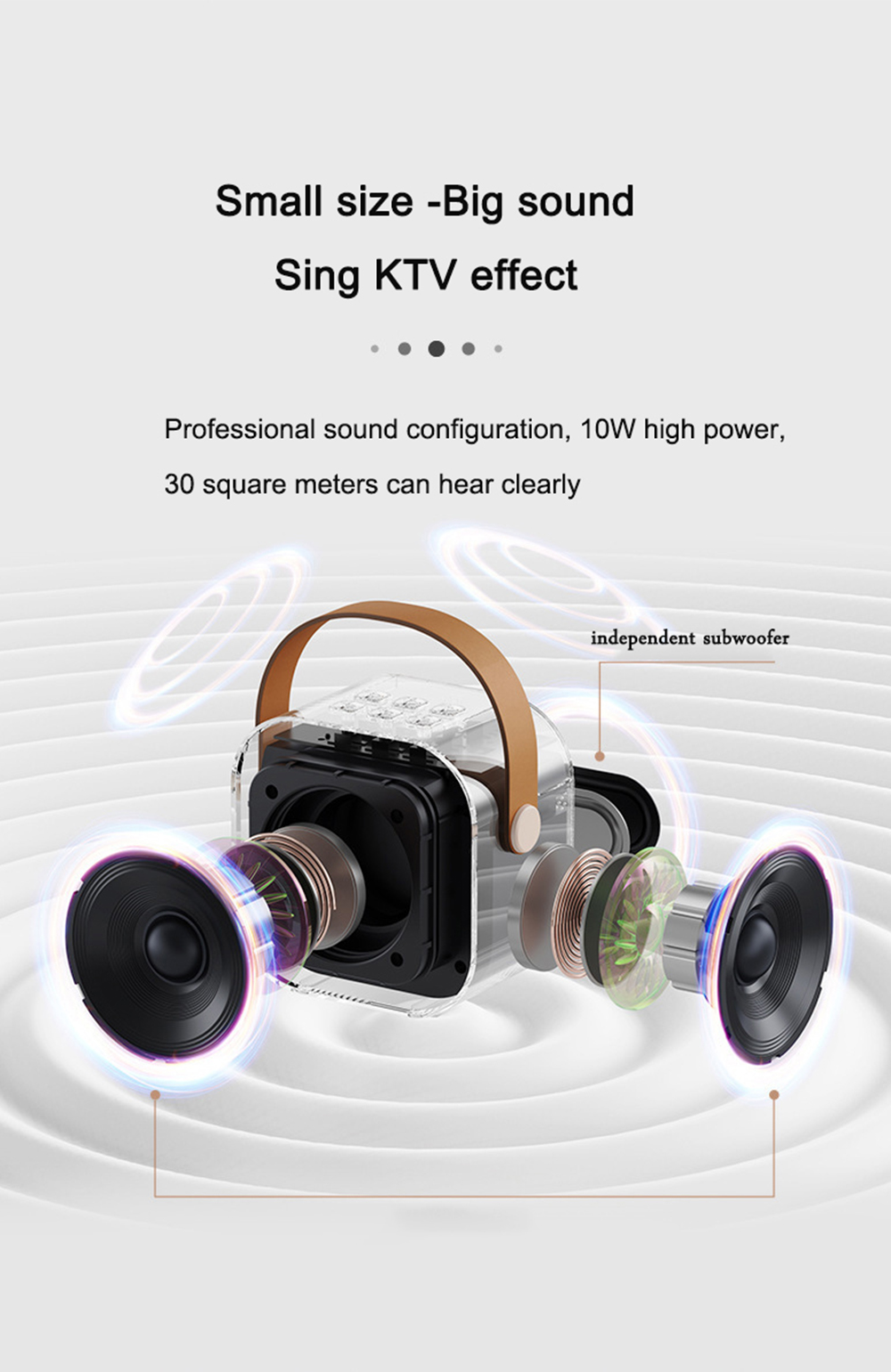 Tylex XM09 Portable Karaoke Machine HI-FI Sound Wireless High Capacity ...