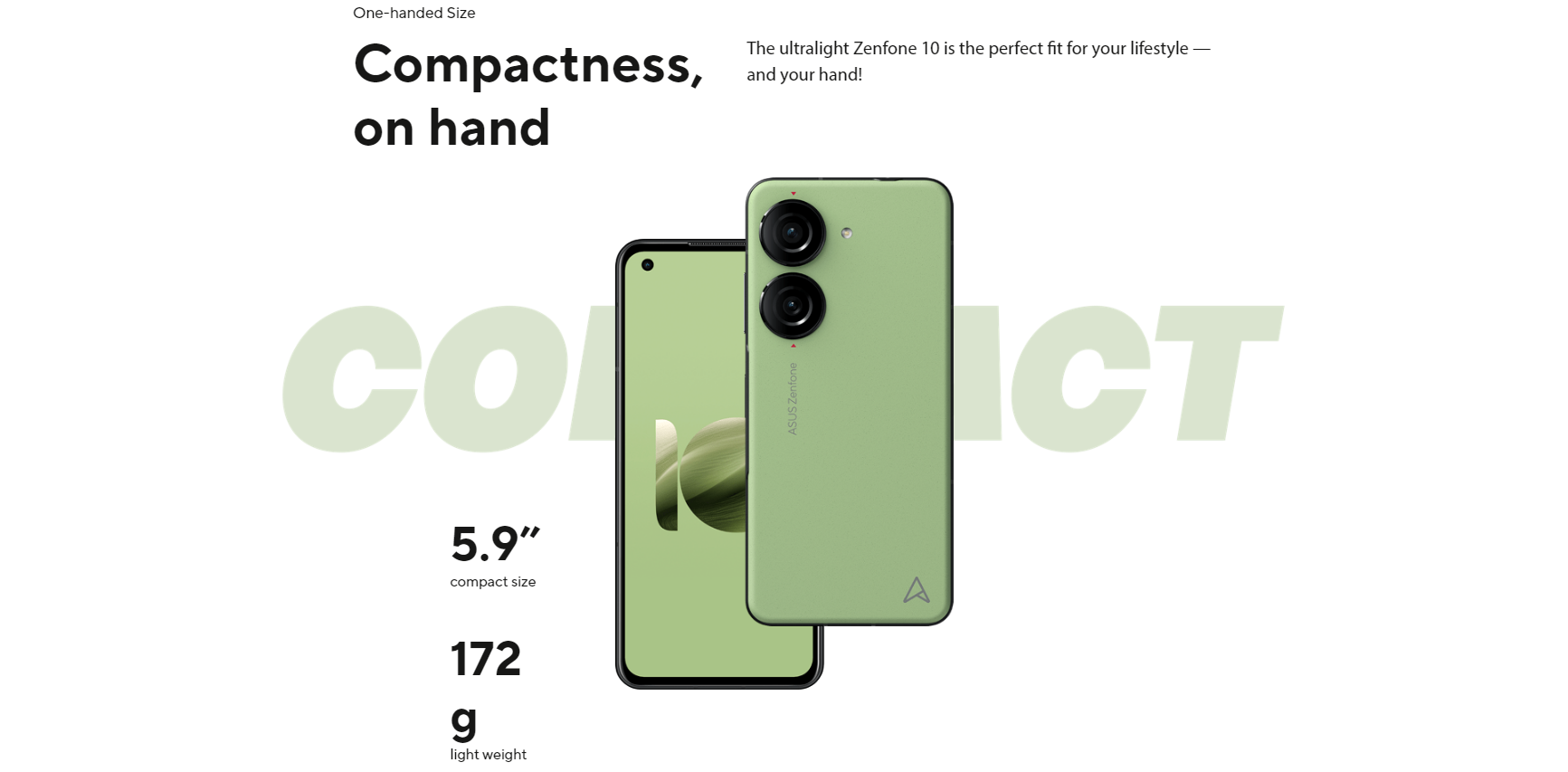 ASUS Zenfone 10 5G | 8GB+128GB/256GB | 16GB+256GB/512GB | 5.9" Compact ...