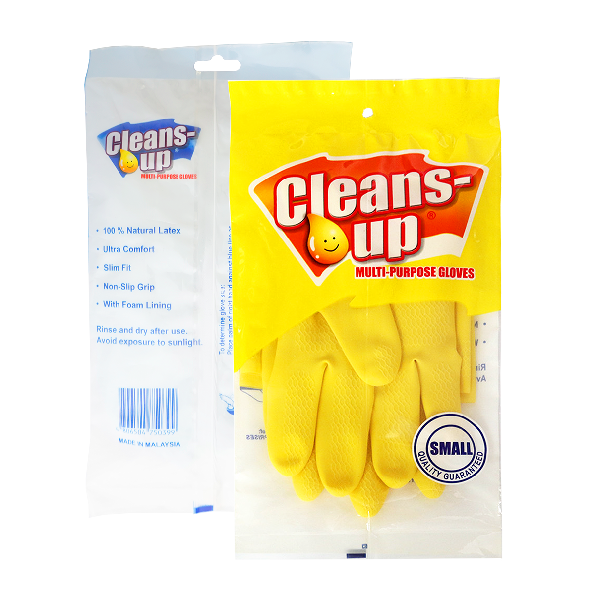 Cleans Up Multi Purpose Rubber Gloves (For Kitchen Laundry Cleaning ...