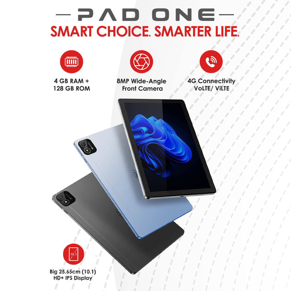 Itel Pad 1 Tablet | 2GB+64GB/4GB+128GB | Octa-core Processor | 10.1 ...