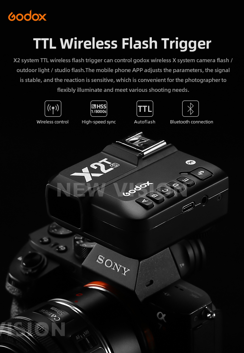 Godox X2T Series TTL Wireless Flash Trigger For Canon Nikon Sony Fujifilm | Shopee Philippines