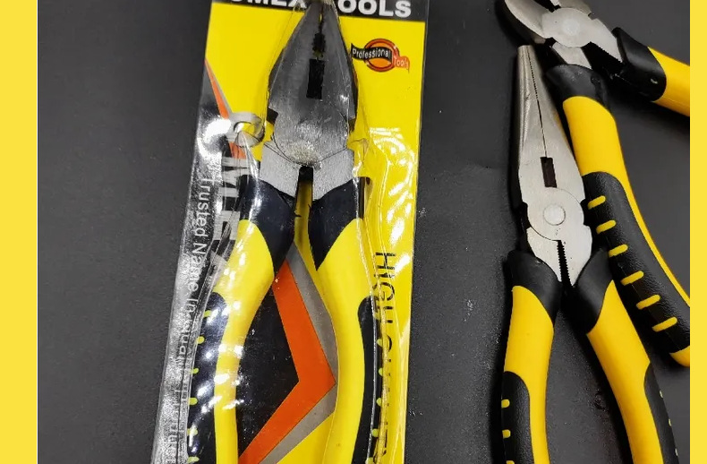 Deli 3Pcs Pliers Set Long Nose/Cutter Pliers Heavy Duty Combination ...