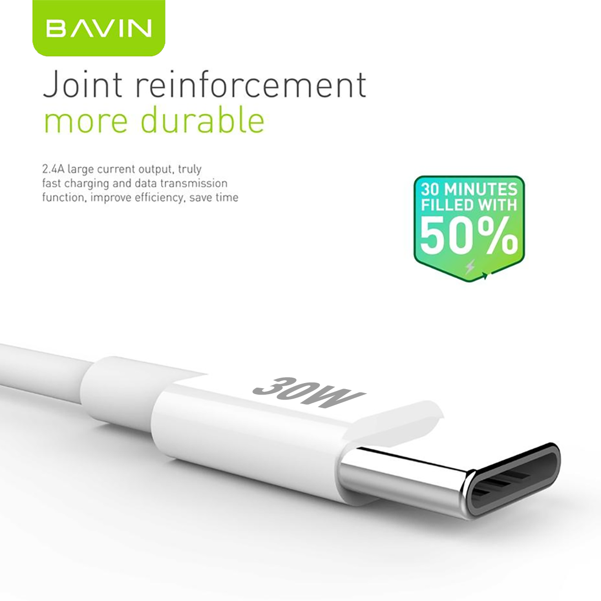 BAVIN CB169 / CB179 60W Fast Charging Data Cable Type-C to iPh & Type-C ...