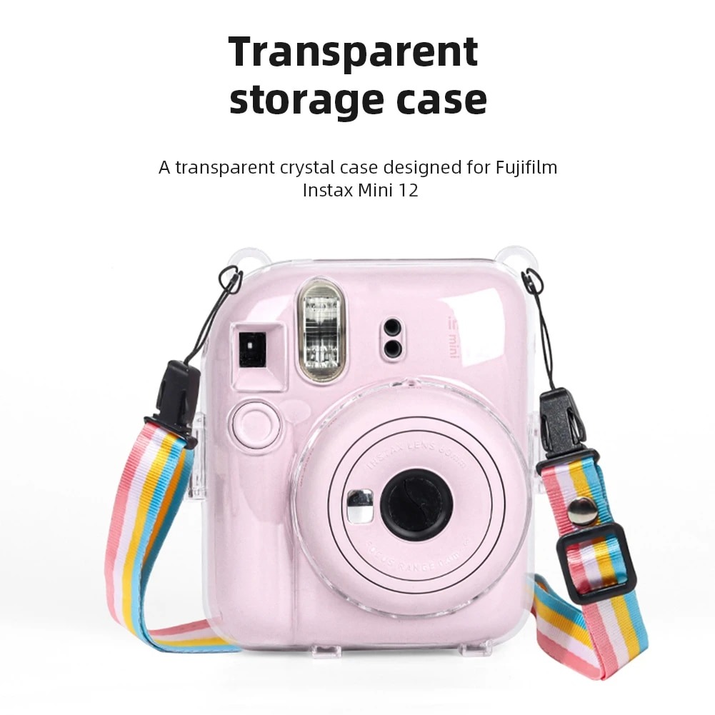 Pikxi CMP12 Fujifilm Instax Mini 12 Clear Transparent Protective Camera ...