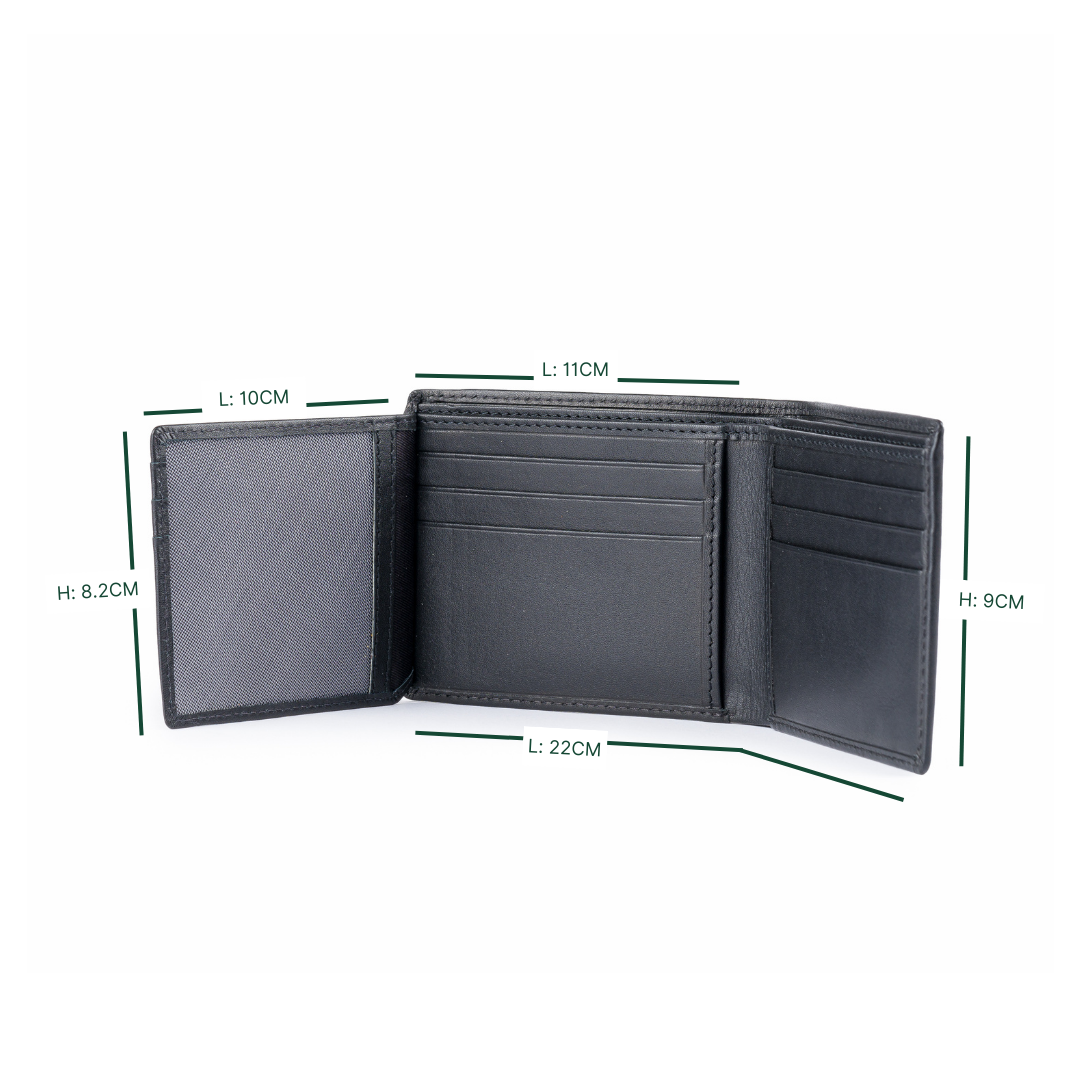 Bibo Shoes 310161 Leather Bi-fold Wallet for Men (Coen) | Shopee ...