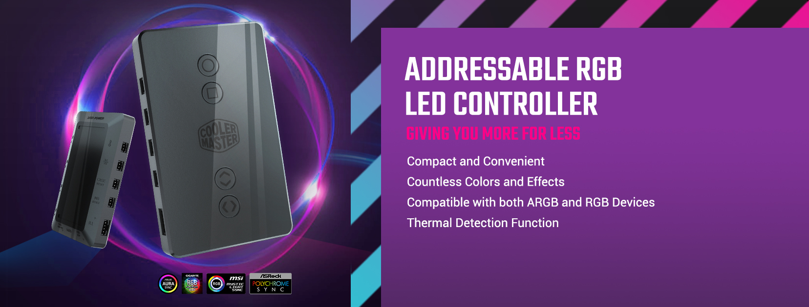 Cooler Master ARGB LED Controller Gen2 (MFY-ACBN-NNUNN-R2) | Shopee Philippines