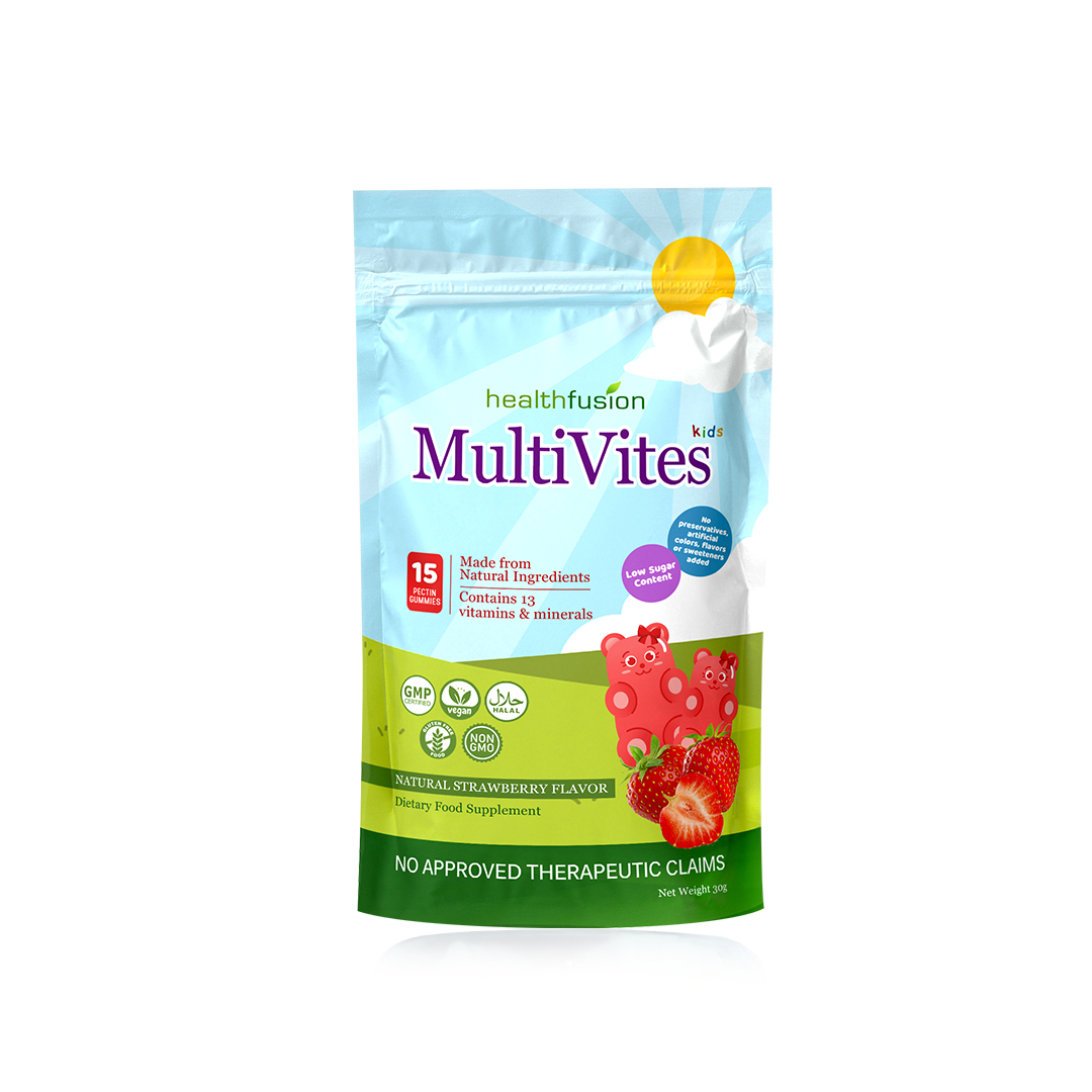 MultiVites Immunity Pouch 15 Gummy Complete Multivitamins for Kids ...