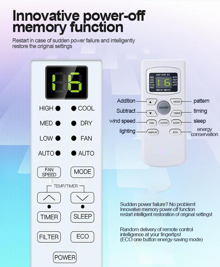 COD 1.0HP inverter level window air conditioner integrated air ...