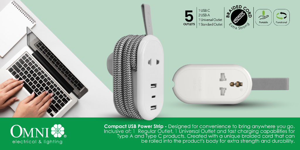 OMNI Compact USB Power Strip - USB-221 | Shopee Philippines