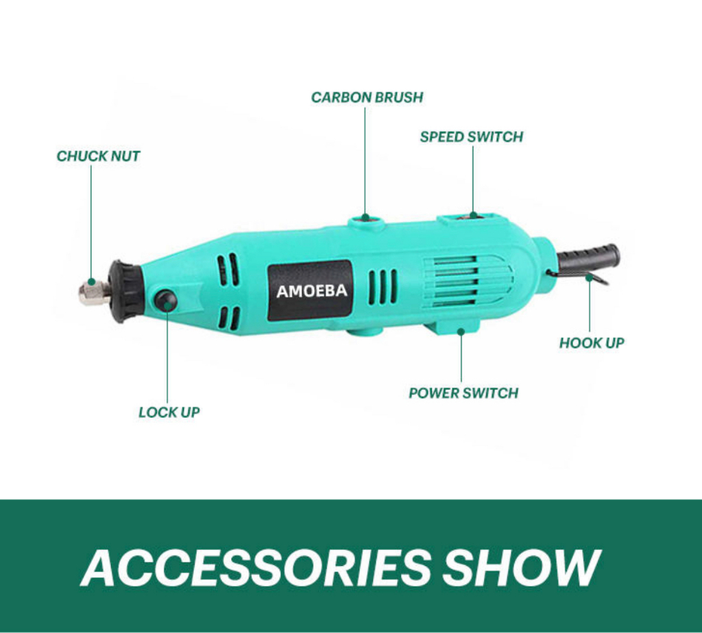 Mini GRINDE Electric Drill Set 12V DC Mini Electric Grinder Power Tool ...