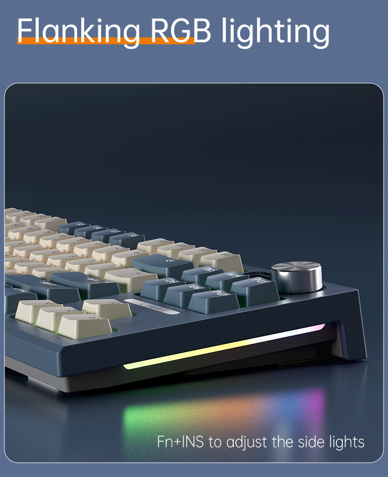 LANGTU LT84 3MODE Hotswap Mechanical Keyboard DIY SCREEN And KNOB With ...