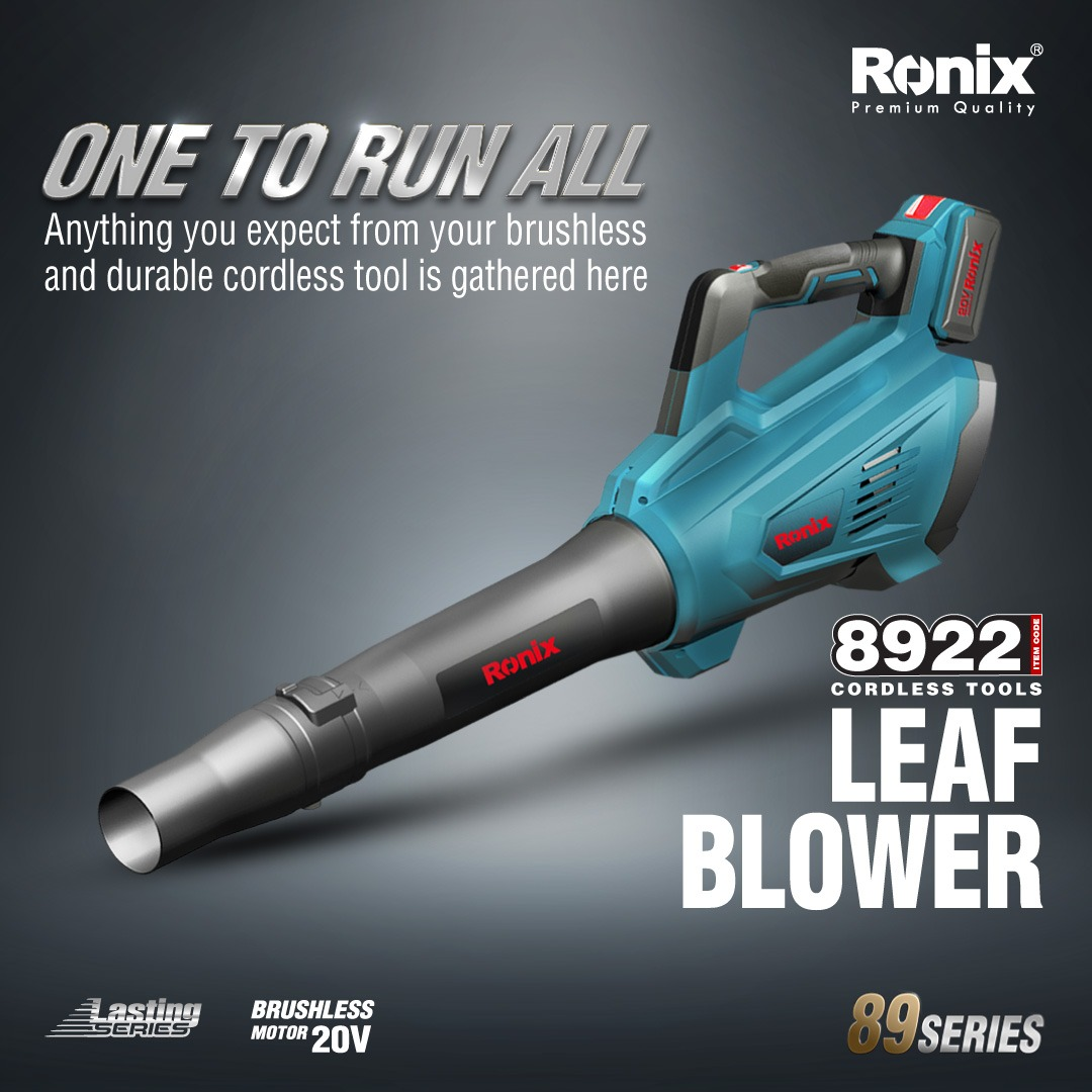 Ronix 8922 Premium Quality Cordless Leaf Blower, 20V, 12.5m3/min ...