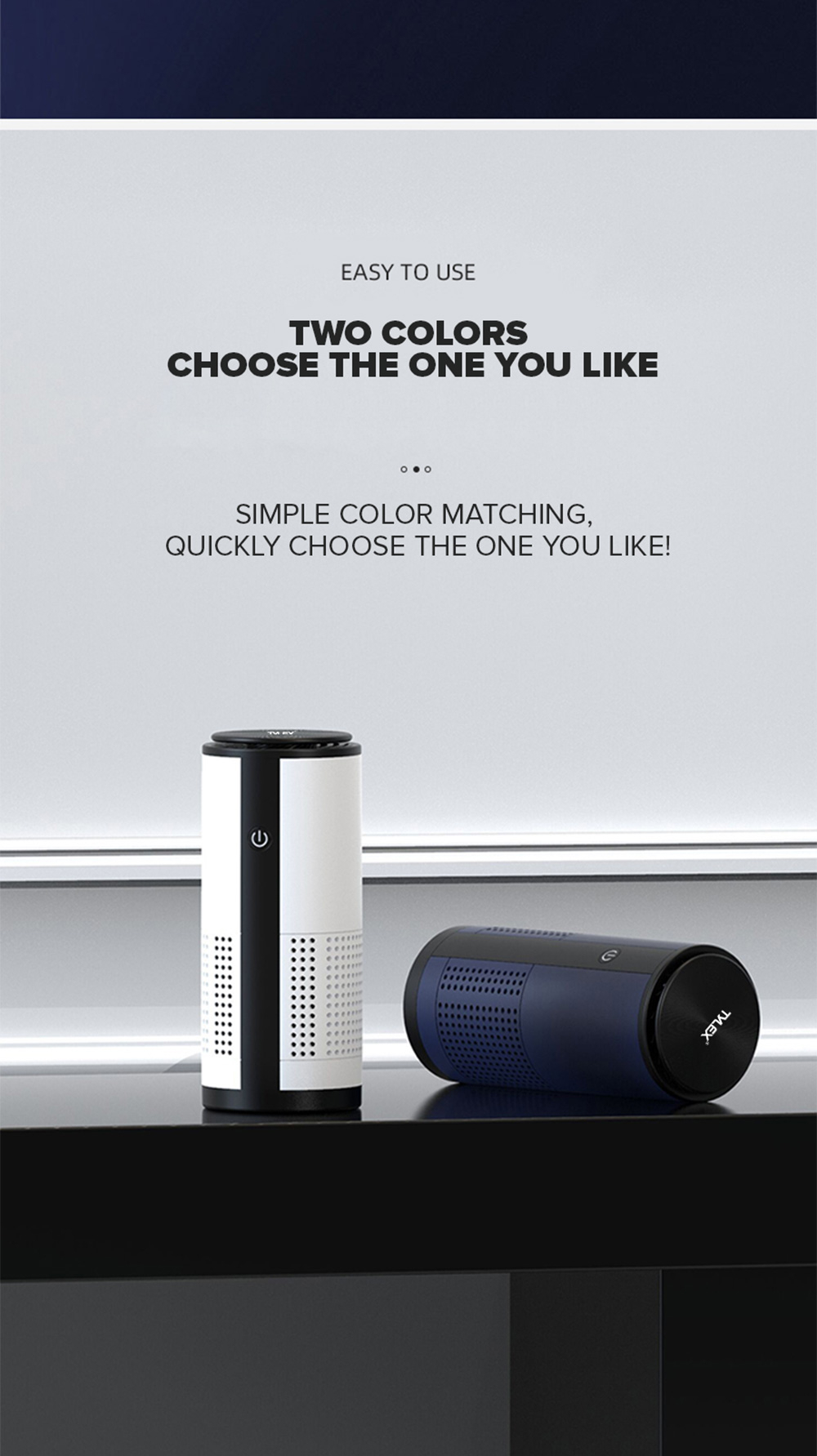 Tylex XF26 Portable Mini Car Air Purifier Effective Air HEPA Filter ...