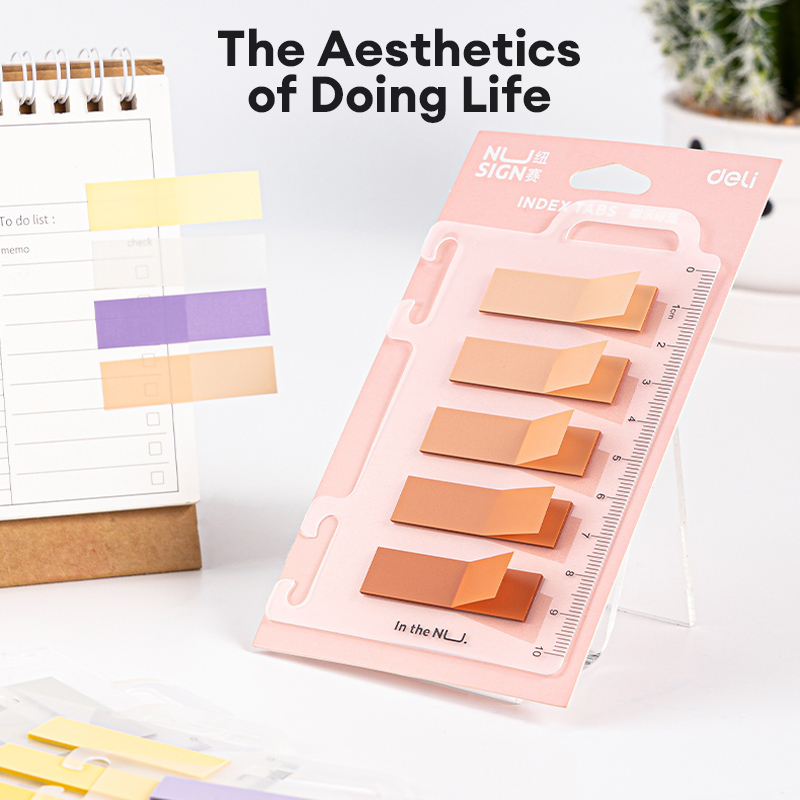 Deli Sticker Notes 100 Sheets Instruction Label Bookmarks Student ...