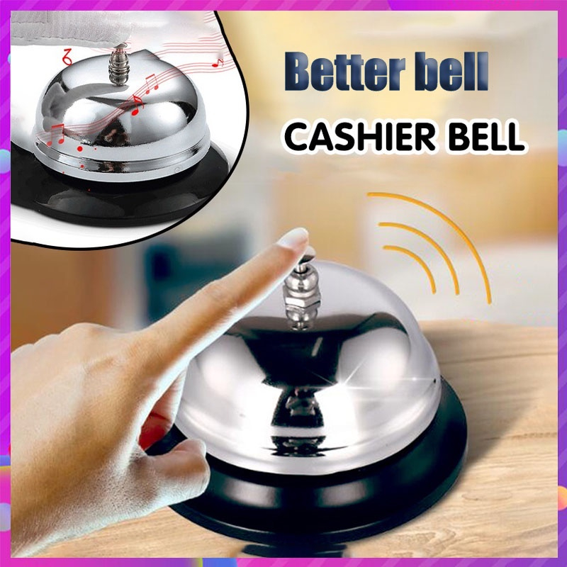 Call Bell Service Ring Stainless Steel Service Bell Kitchen Hotel Bell ...