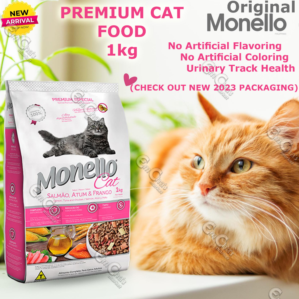 1kg MONELLO CAT SALMON (URINARY TRACK HEALTH) Adult Premium Cat Food ...