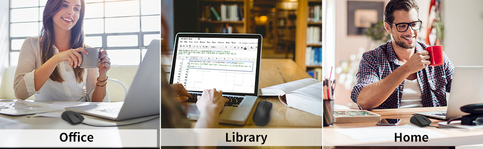 Rapoo N1600 Ergonomic Design Silent Wired Mouse 1000 DPI | Shopee ...