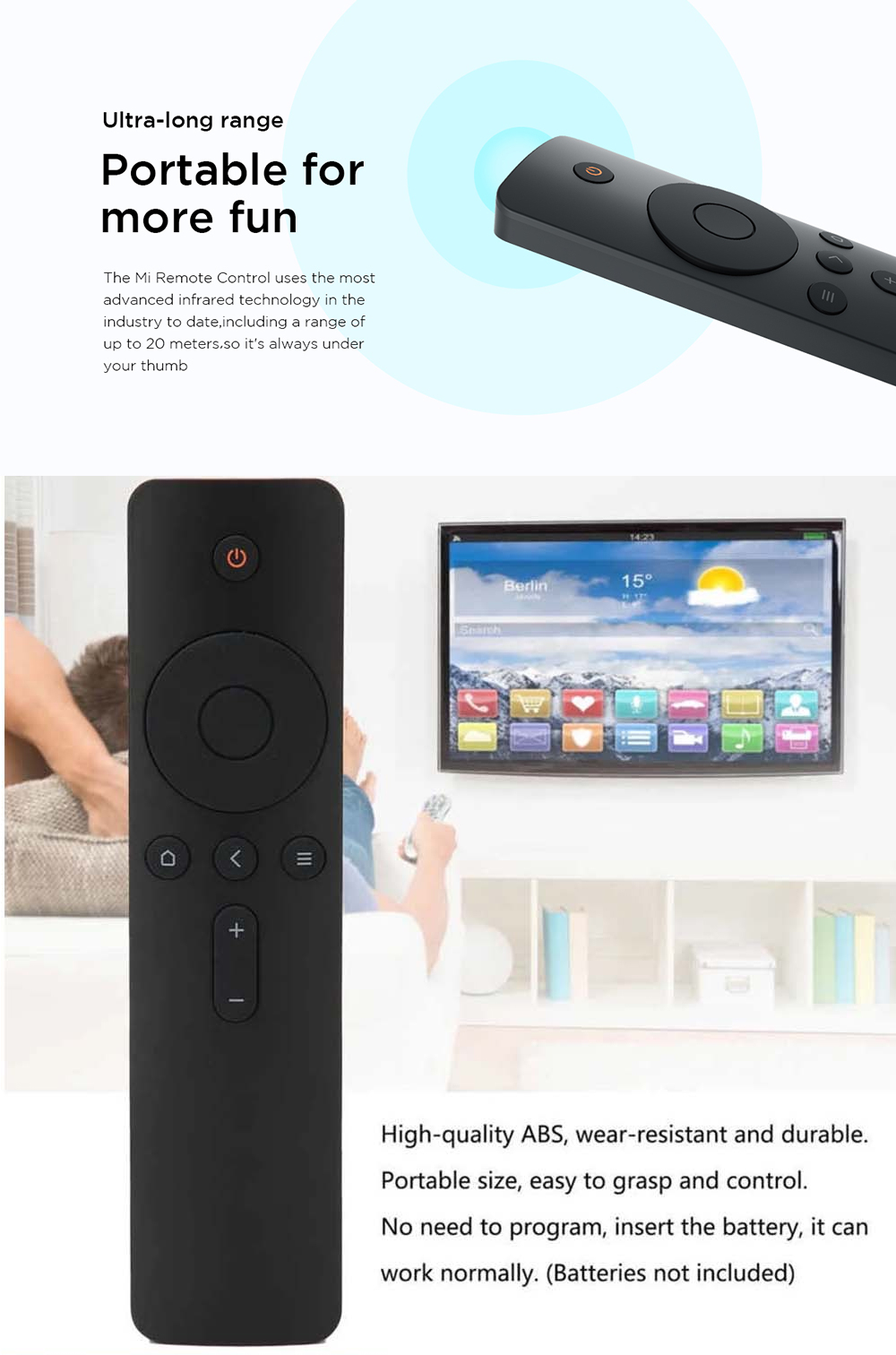 Xiaomi IR Remote Controller for Xiaomi Mi Smart TV Box 11 Keys Remote ...