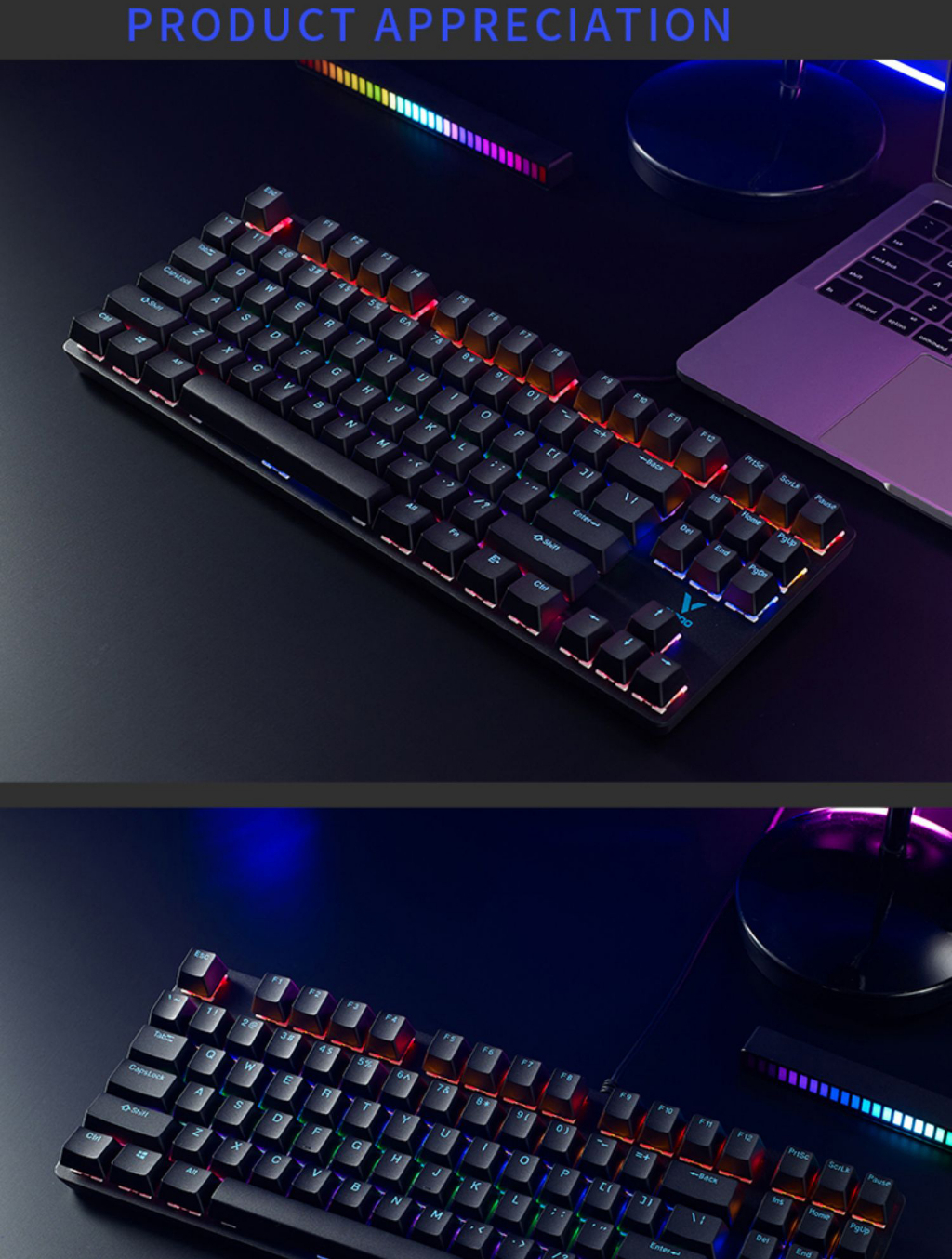 Rapoo V500PRO-87 Backlight Gaming Mechanical Wired Keyboard Dust and Water Resistance | Shopee ...