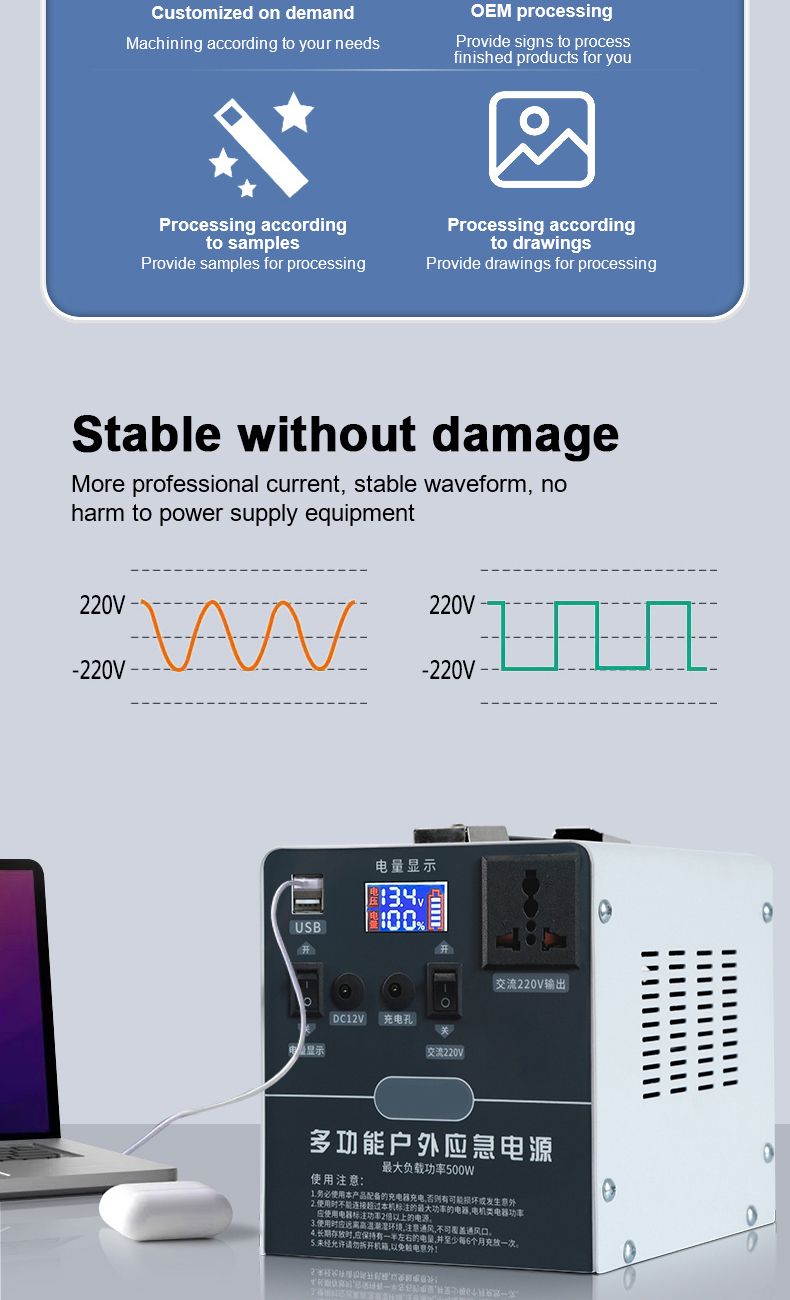 MIDOO Portable Power Station 78000mAh Laptop Powerbank Multifunctional ...