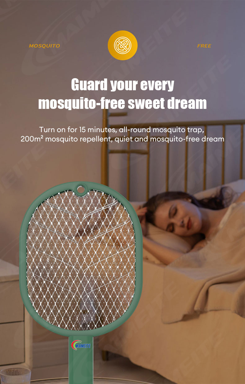 Maimeite Electric Mosquito Swatter pamatay lamok Rechargeable 2 In 1 ...