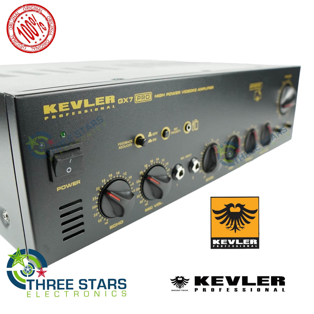Kevler Professional GX7 PRO High Power Videoke Amplifier 800W x 2 Integrated Amplifier | Shopee ...