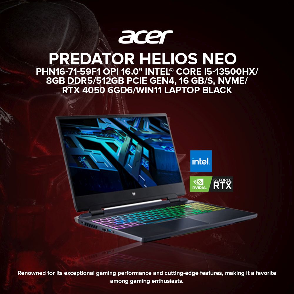 EasyPC| Acer Predator Helios Neo PHN16-71-59F1 OPI and HN16-71-59FC ...