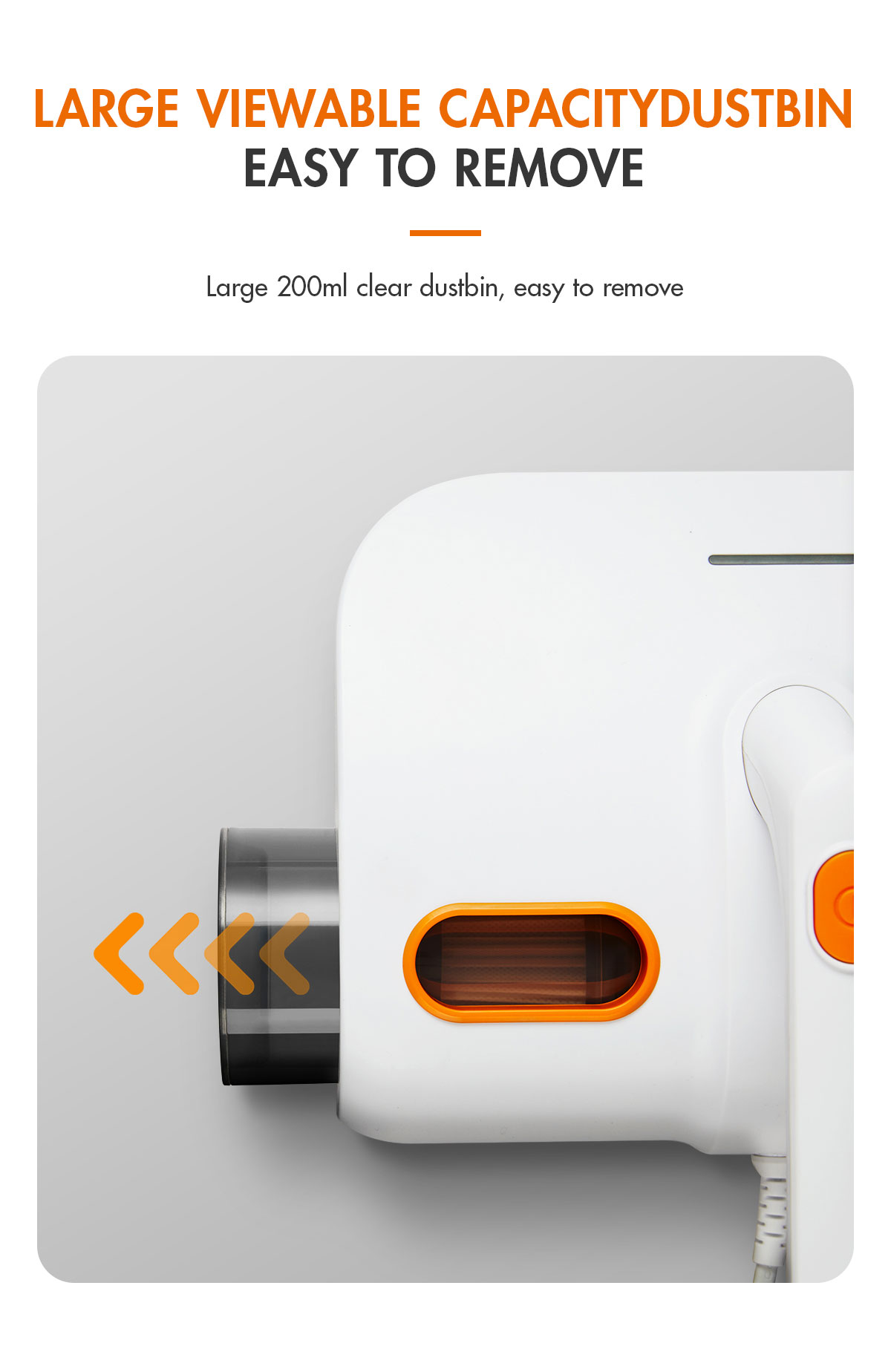 Gaabor Handheld Dust Mite Vacuum Cleaner 200ml Dust Barrel - uv light ...